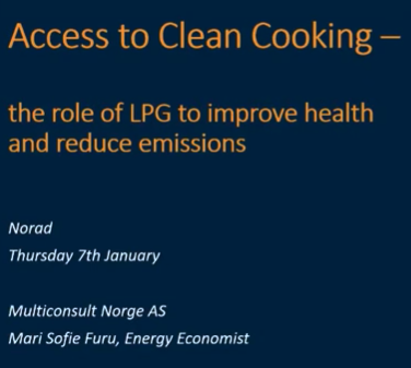 Access to Clean Cooking - The Role of LPG to Improve Health and Reduce ...