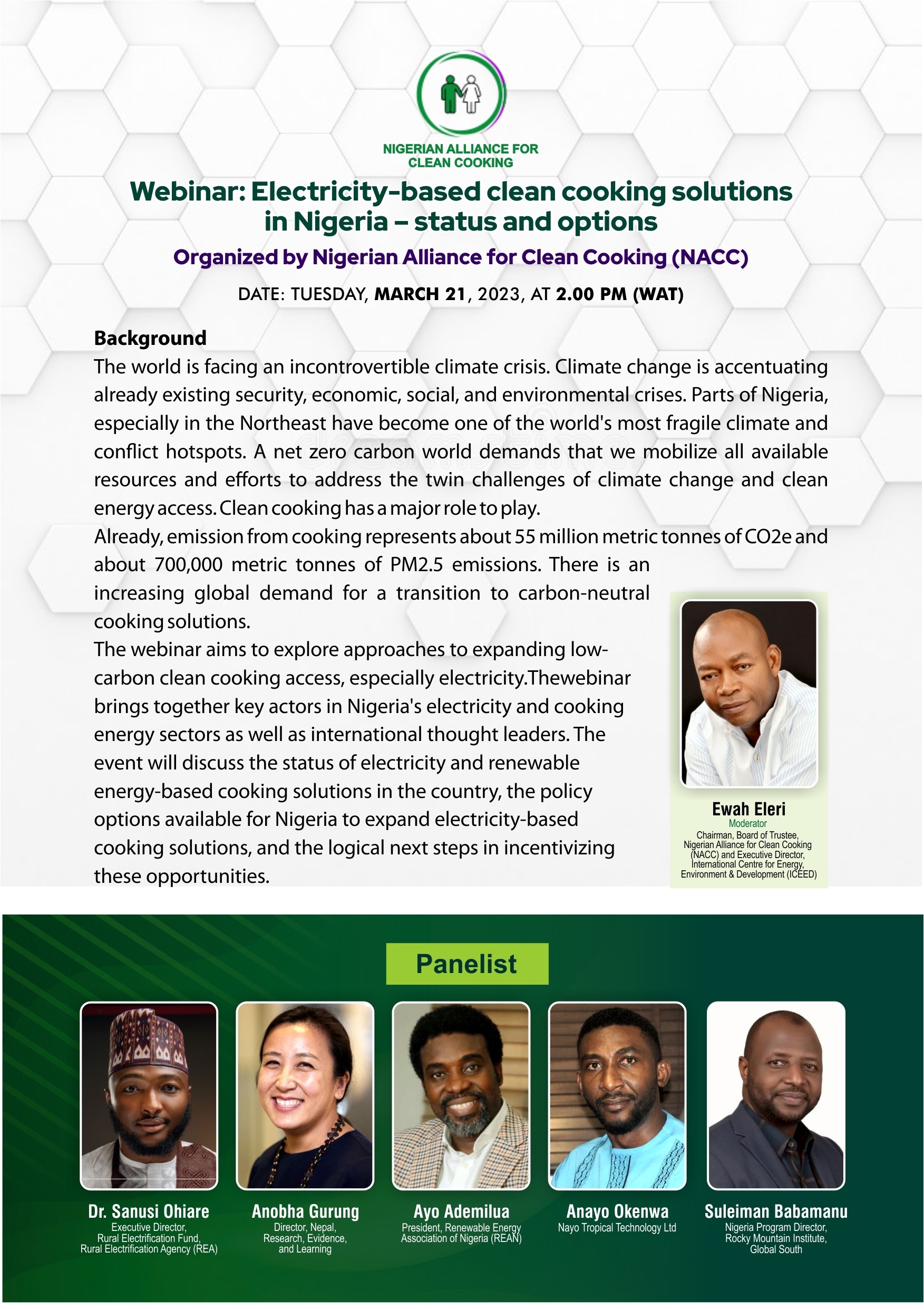 Electricity-based Clean Cooking Solutions in Nigeria – Status and ...