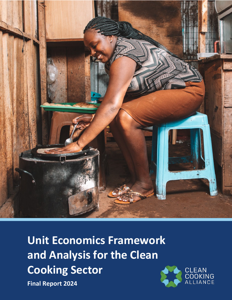 Unit Economics Toolkit and Report | Clean Cooking Alliance